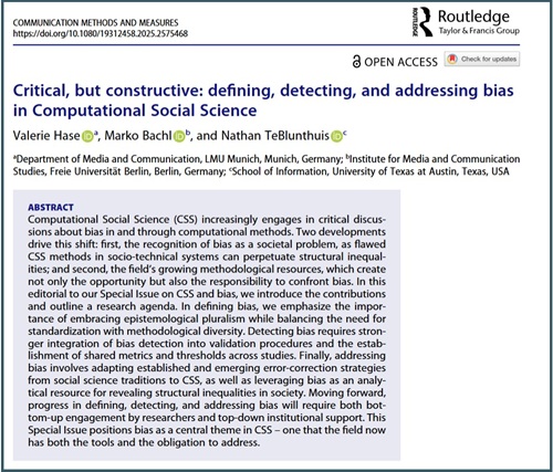 Critical, but constructive: defining, detecting, and addressing bias in ...